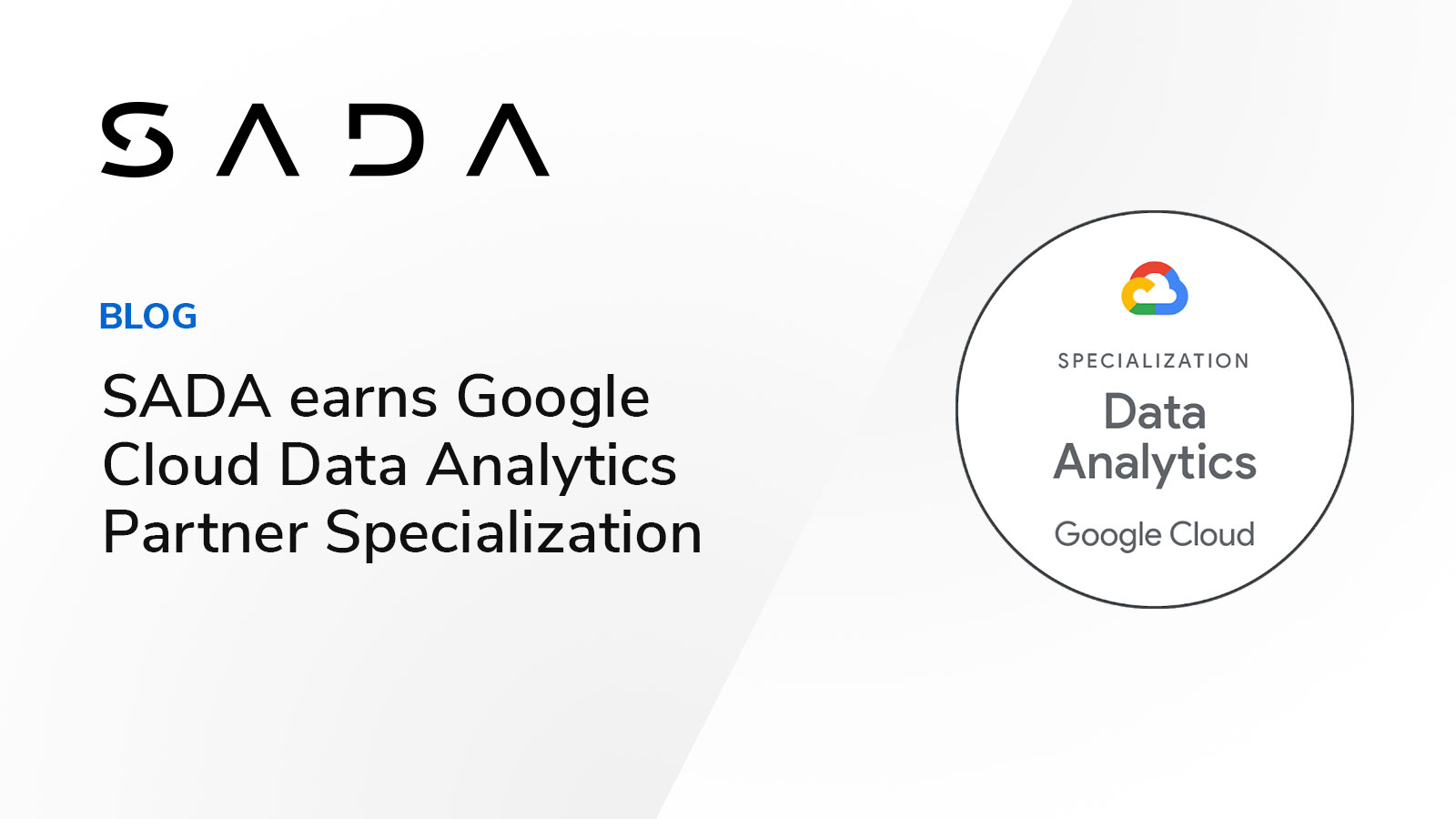 SADA earns Google Cloud Data Analytics Partner Specialization