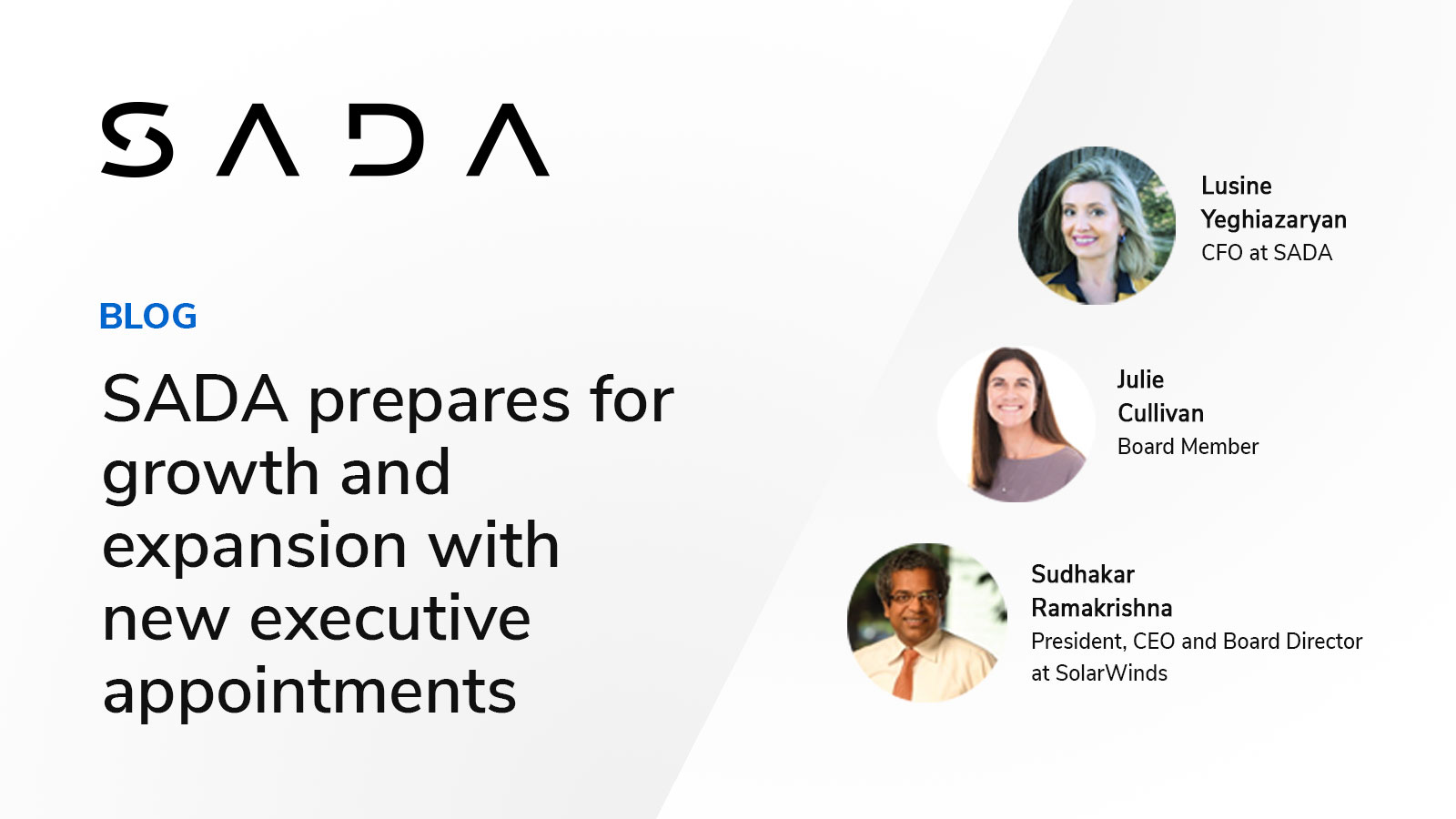 SADA prepares for growth and expansion with new executive appointments